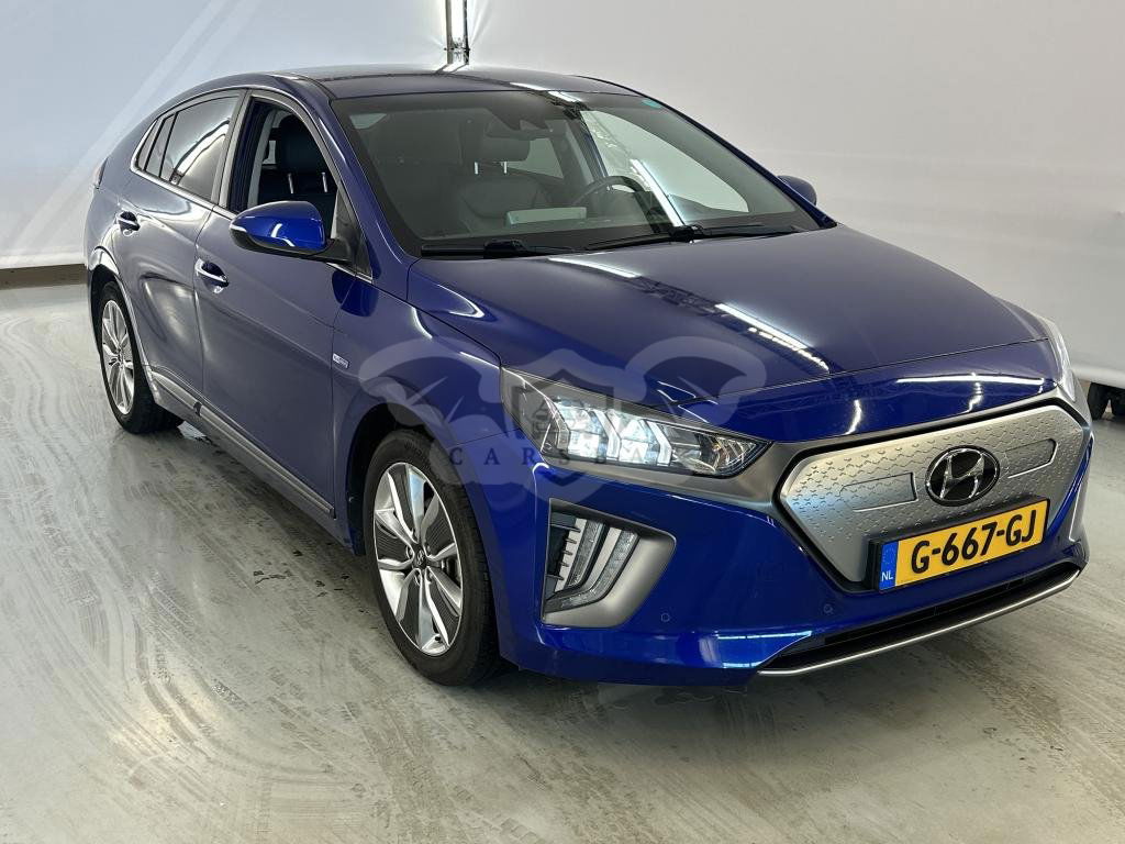 Dunkelblau Hyundai IONIQ 38 kWh Premium 2019 jahr VIN KMHC851JFLU053389 CarsBat